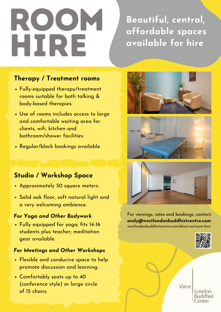 Room Hire - West London Buddhist CentreWest London Buddhist Centre